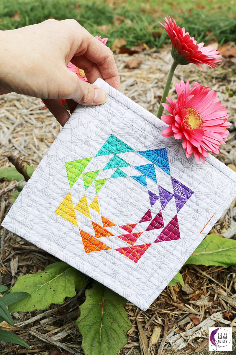 Radial Geese Paper Pattern – Flying Parrot Quilts